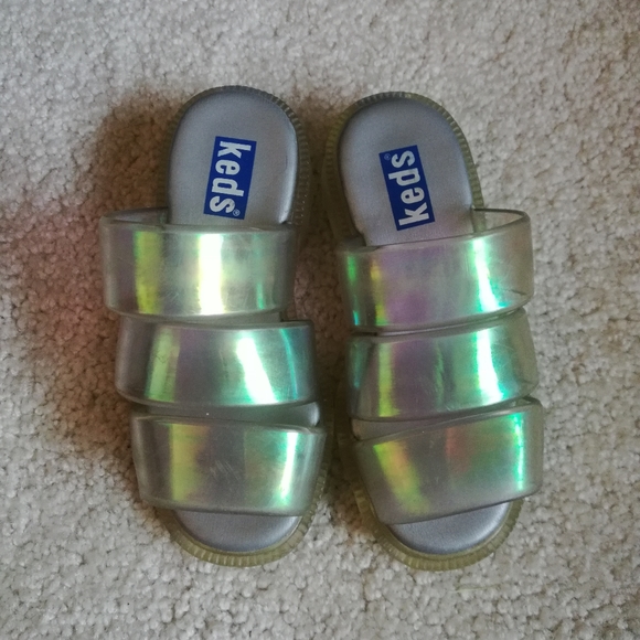 Keds | Shoes | 9s Kids Irridescent Bead In Sole Slide Keds | Poshmark